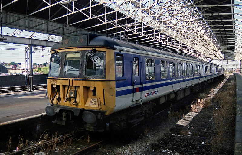 Rail Photoprints | Class 310 | 310104 Rugby 1988 RPC023
