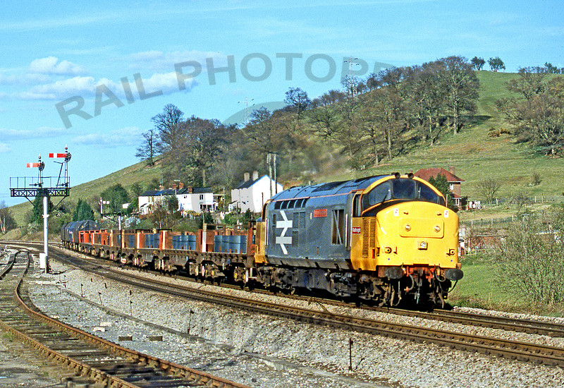 Rail Photoprints | Class 37/9 | 37905-Y-Pontrilas-080489-JC107