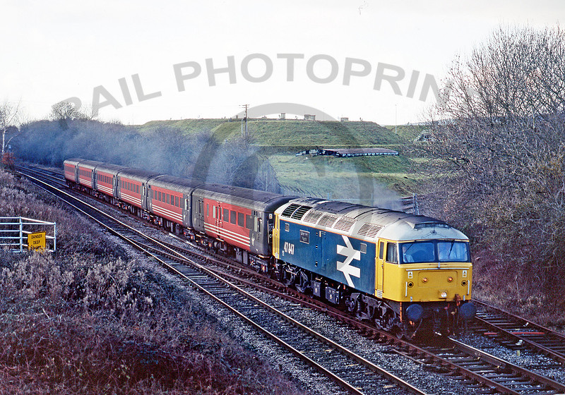 Rail Photoprints | Class 47/4 and 47/8 | 47847-FlaxBourton-150102-JC802
