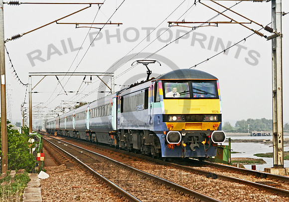 Rail Photoprints | Class 90 | 90014 Manningtree 040506 JC006